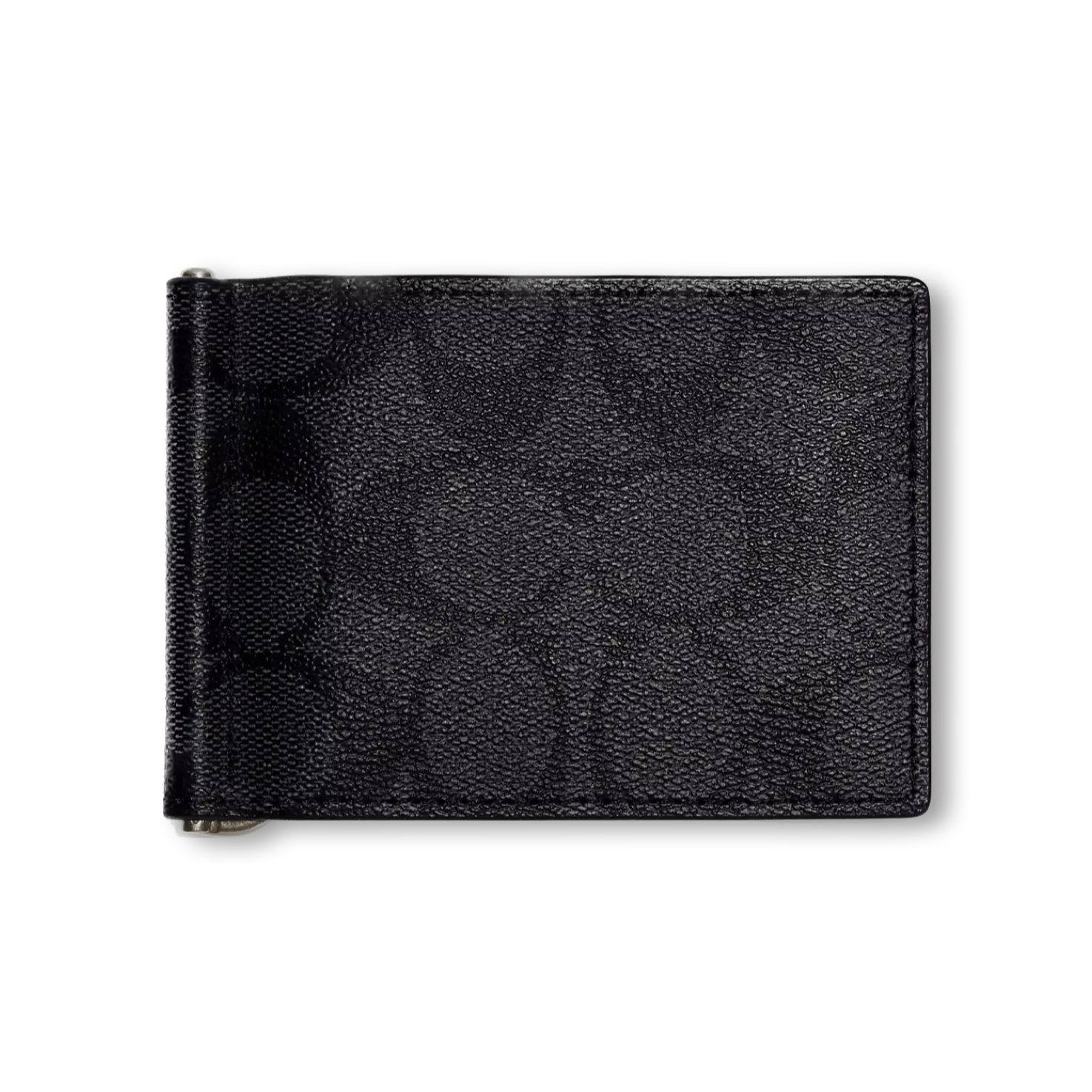 Slim Money Clip Billfold Wallet In Signature Canvas | Timevault