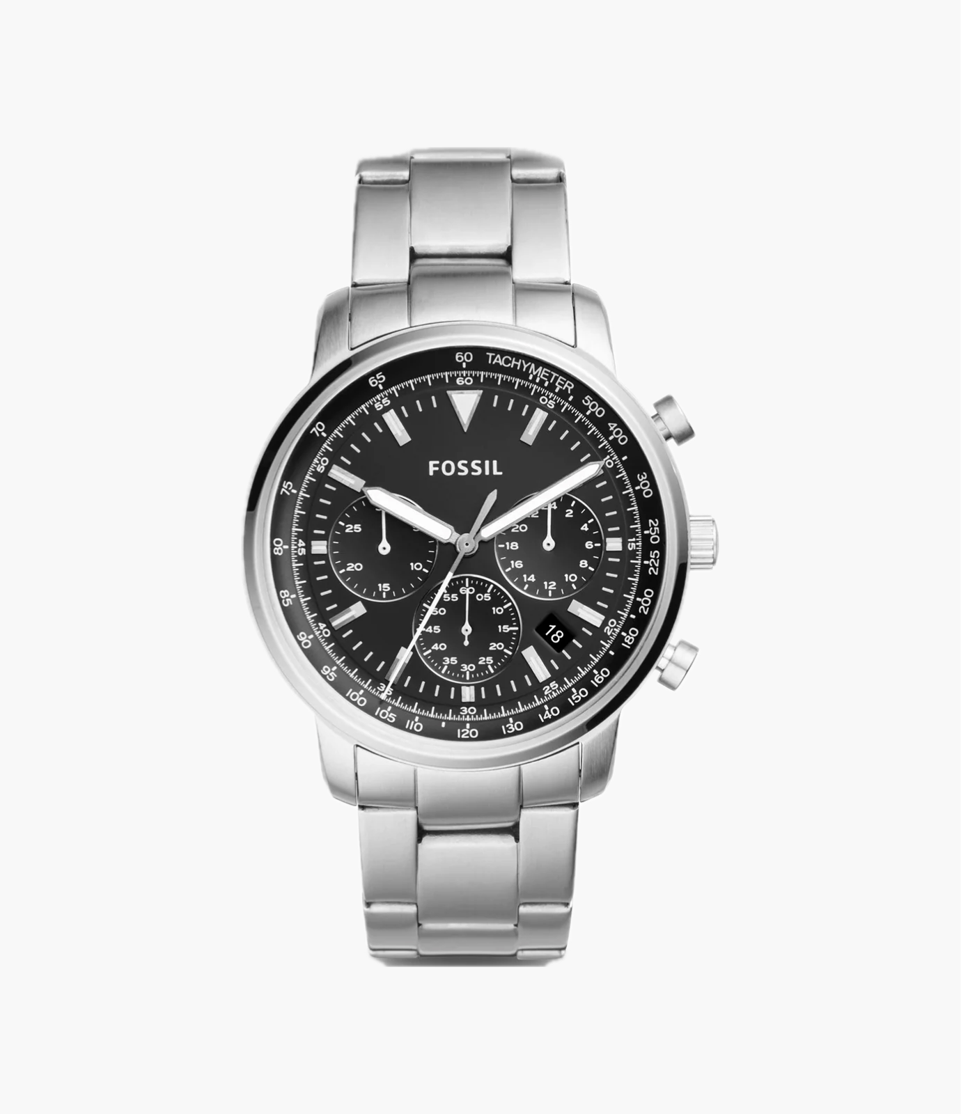 Fossil Everett Chronograph Stainless Steel Men’s Watch | Time Vault