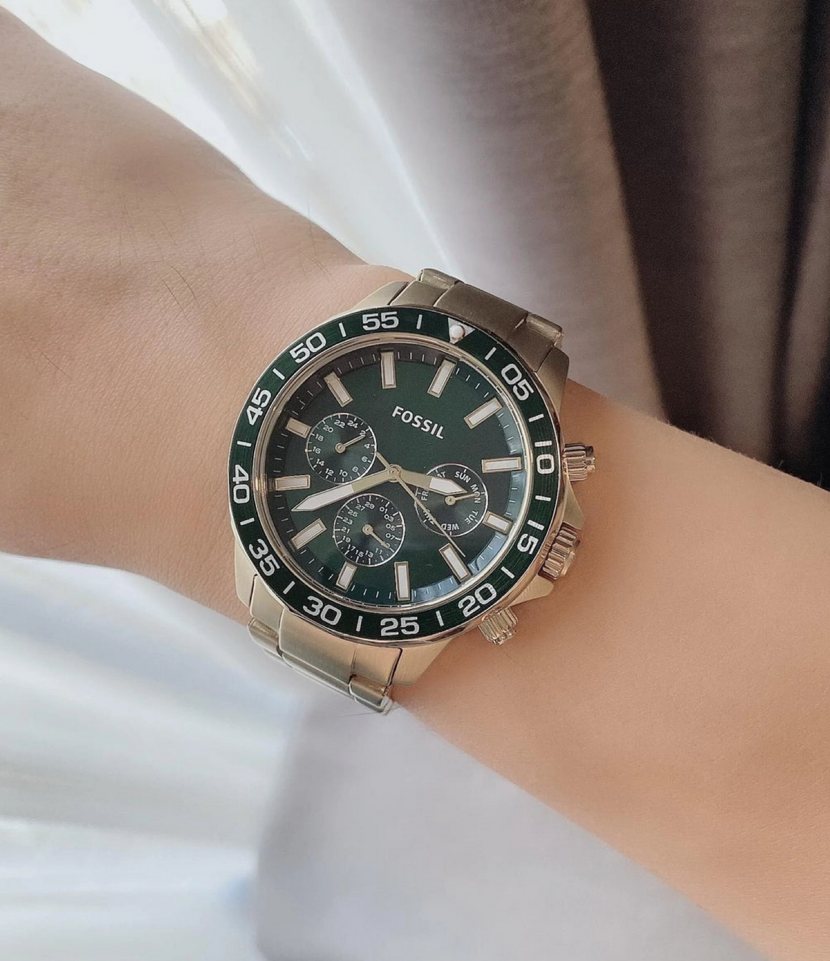 Fossil Bannon Multifunction Gold-Tone Stainless Steel Watch | Time Vault